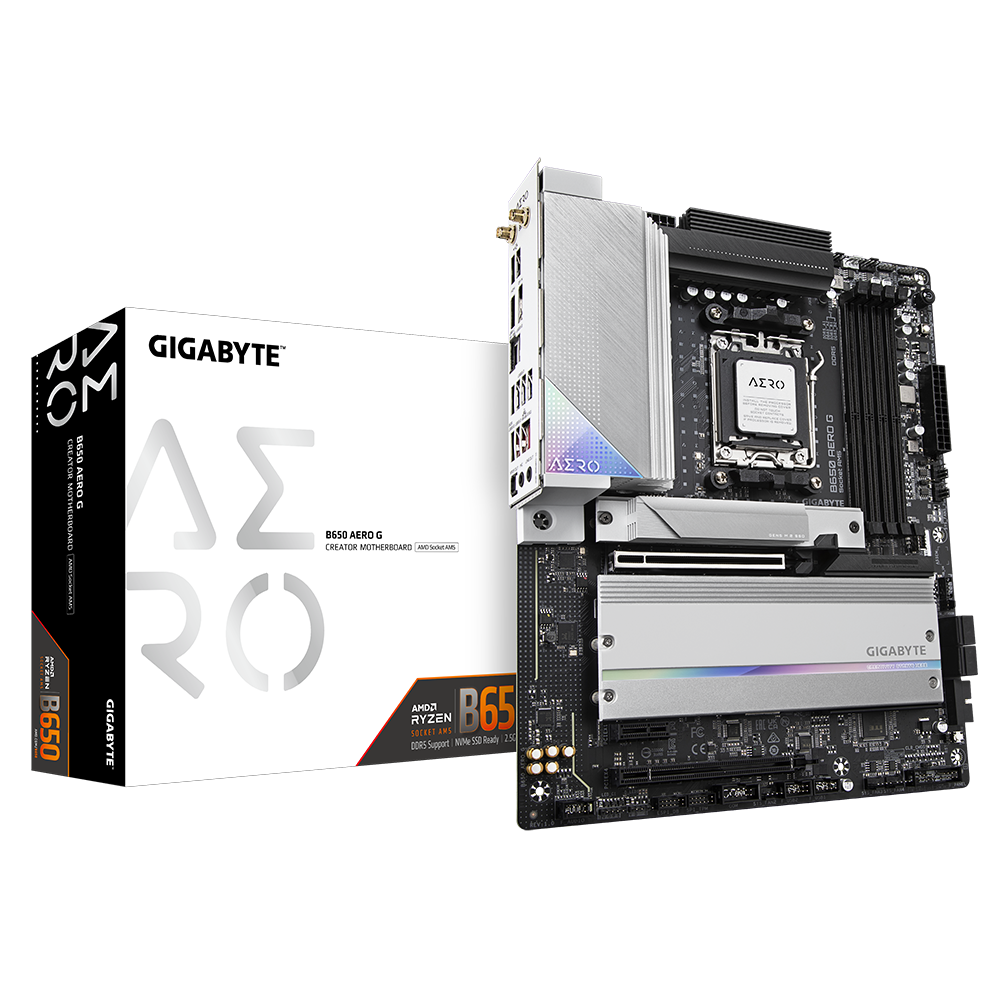 Gigabyte B650 AERO G ATX Motherboard ( AMD AM5 Socket, Supports AMD ...