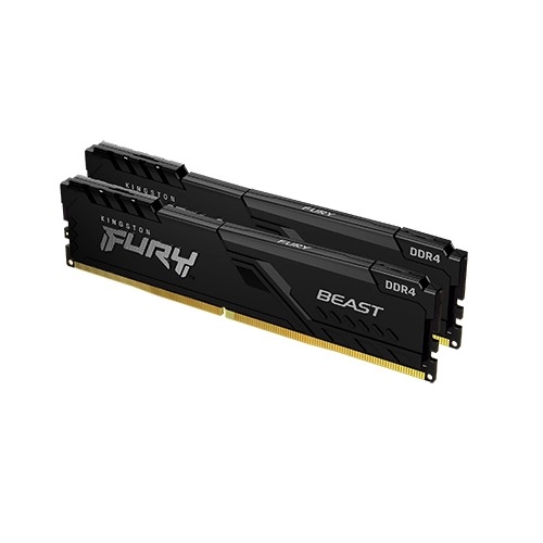 Kingston Fury Beast 16GB 3200MHz CL16 DDR4 Black Desktop RAM With Heatsink, 8GB x 2 Kit ...