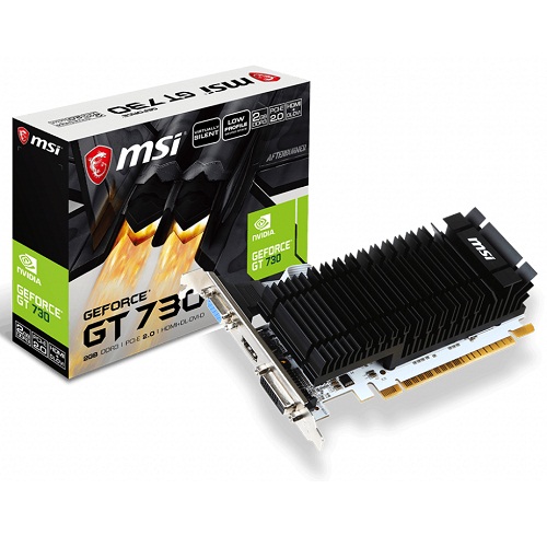 MSI GeForce GT 730 2GB DDR3 64 Bit Low Profile Graphics Card ( N730K-2GD3H-LP – Starcomp ...