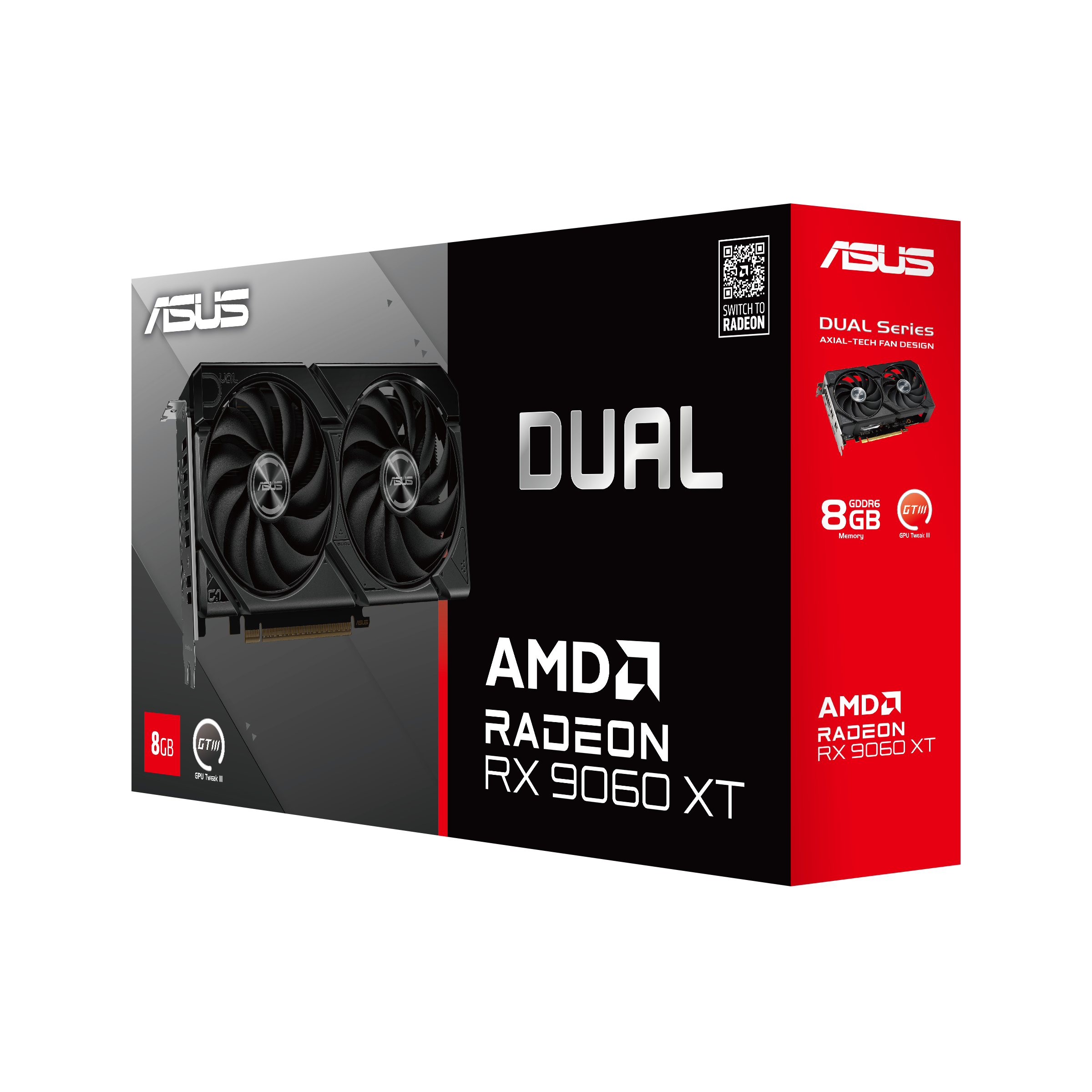 Asus Dual Radeon RX9060XT 8G GDDR6 128-bit Gaming Graphics Card With Dual Fans ( DUAL-RX9060XT ...