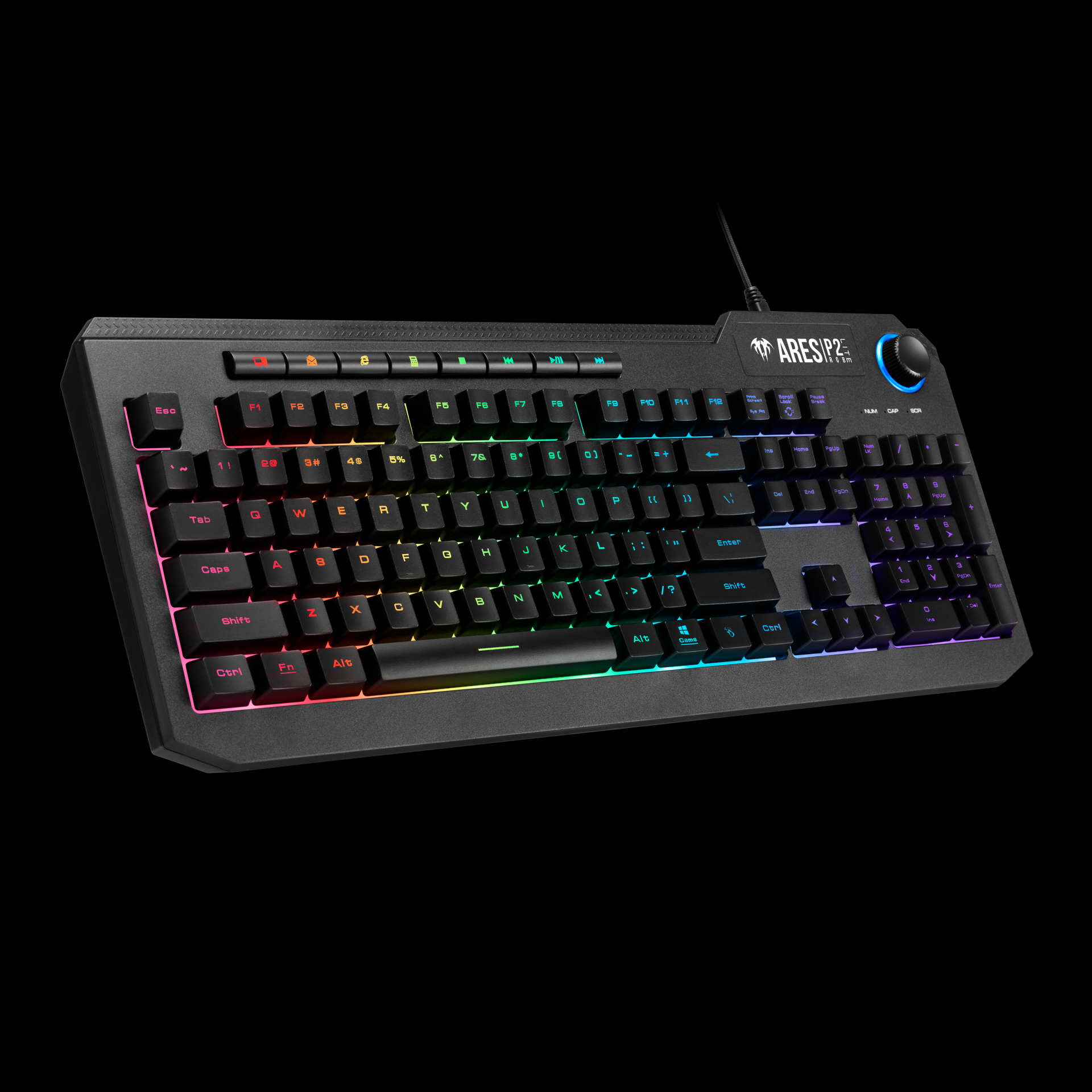 Gamdias ARES P2 LITE 2-IN-1 COMBO Wired USB RGB Gaming Keyboard And ...