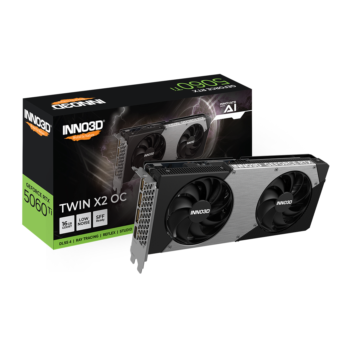 INNO3D GeForce RTX 5060 Ti 16GB TWIN X2 OC 16GB GDDR7 128-bit Gaming ...