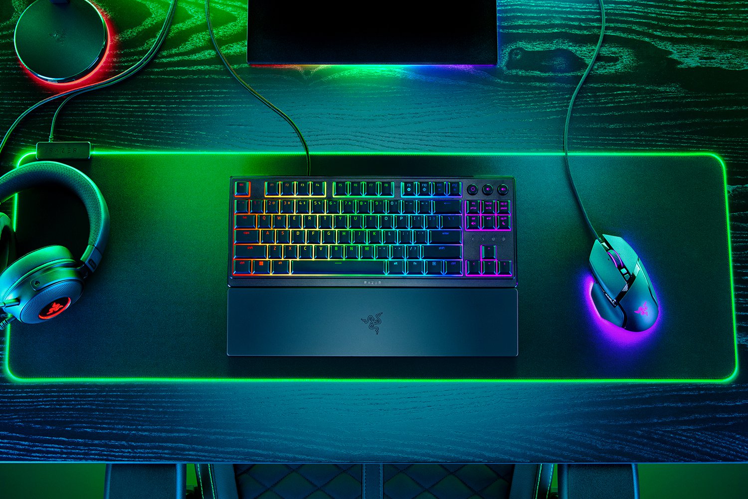 Razer Ornata V3 Tenkeyless Wired Low-profile RGB Tenkeyless Mecha ...