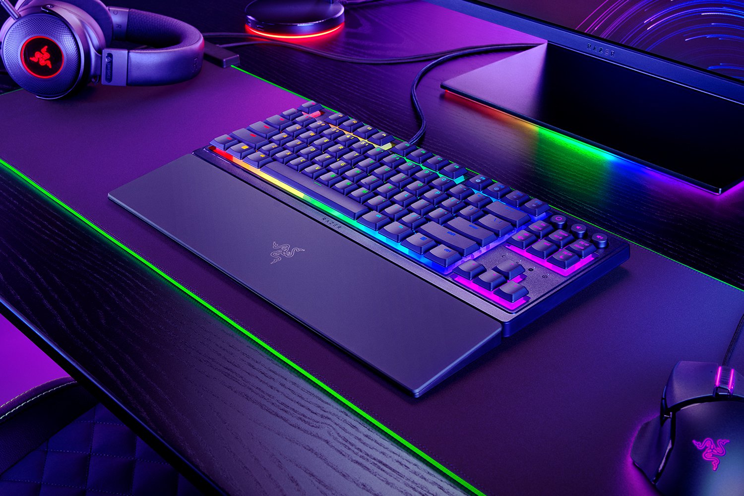 Razer Ornata V3 Tenkeyless Wired Low-profile RGB Tenkeyless Mecha ...