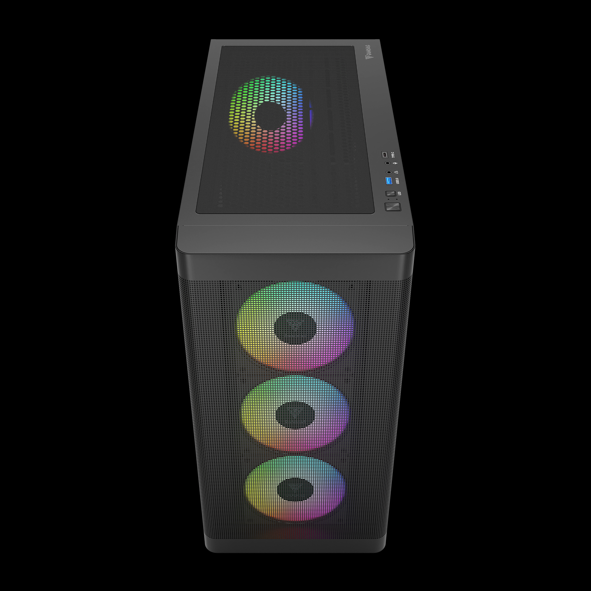 Gamdias ATHENA M3 E-ATX MID Tower Tempered Glass Side Panel Black Pc ...