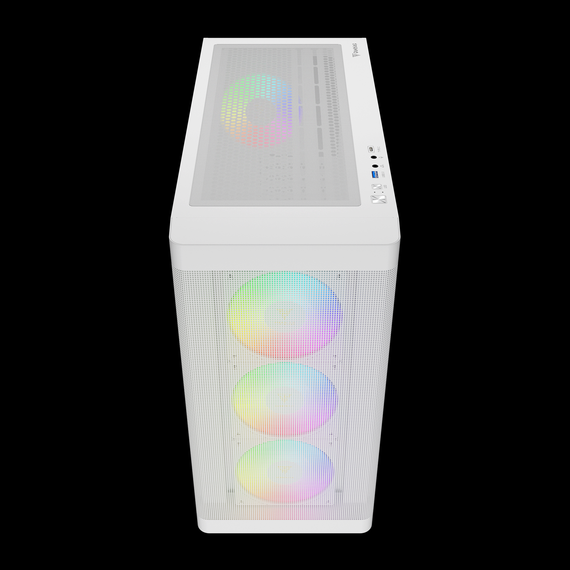 Gamdias ATHENA M3 WH E-ATX MID Tower Tempered Glass Side Panel White Pc ...