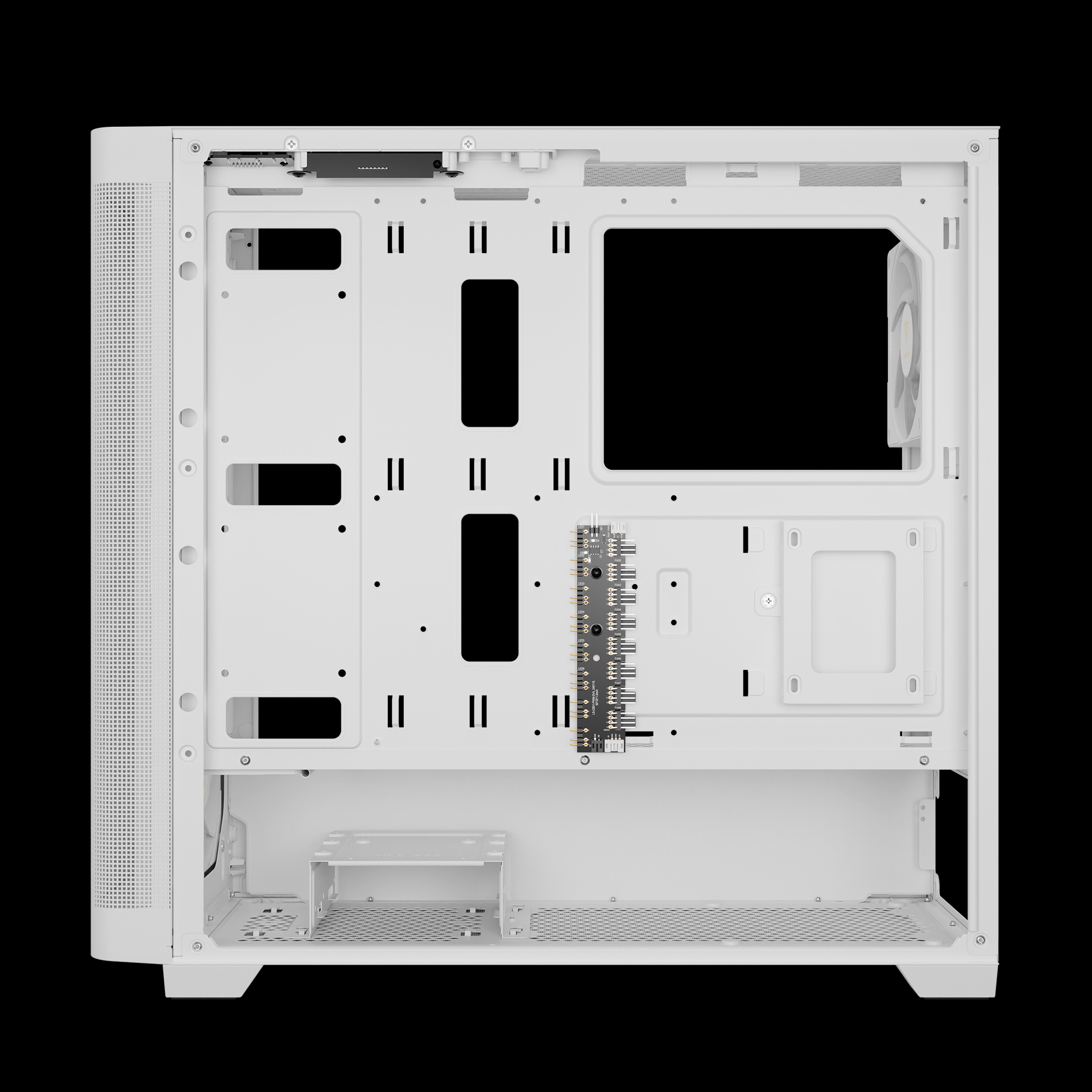Gamdias ATHENA M3 WH E-ATX MID Tower Tempered Glass Side Panel White Pc ...