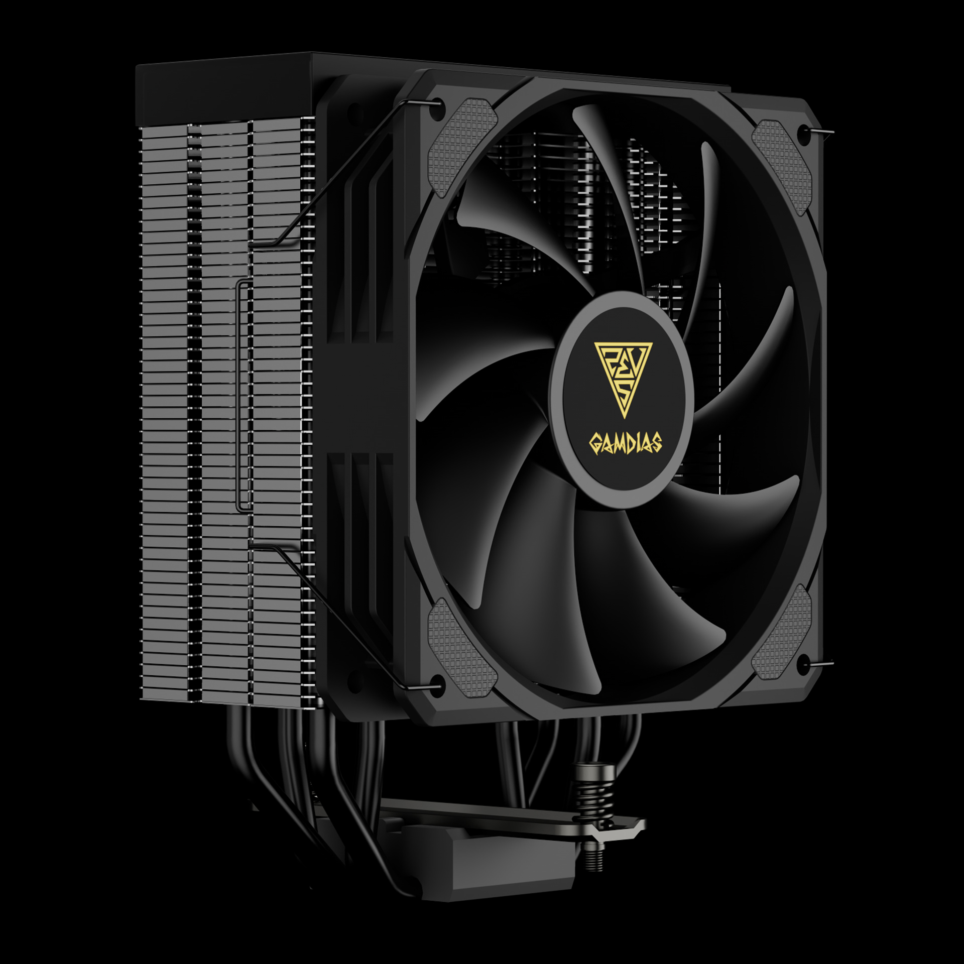 Gamdias BOREAS E2-41D 120mm Black CPU Air Cooler With 4 Copper Heat ...