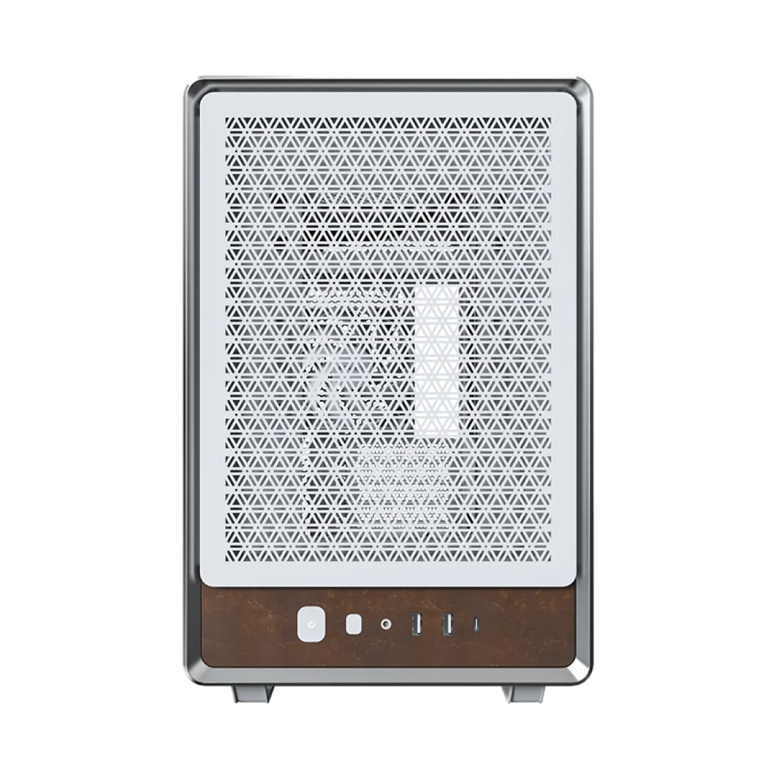 Montech Heritage PRO White Micro-ATX Mini Tower Eco-Leather Finish PC ...